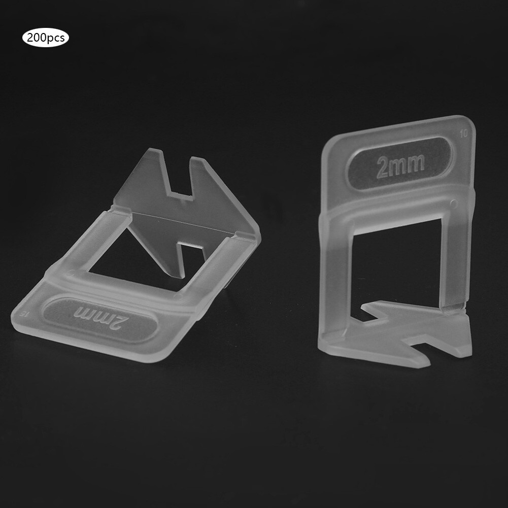 200Pcs 2mm Flooring Tiling Tool LeveLing System Clips Floor System Kit ...