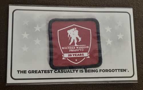 Wounded Warrior Project Military Souvenir 2 Inch Patch White on Red | eBay