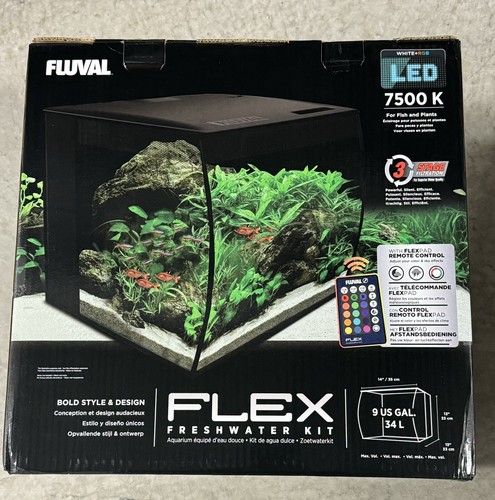 Fluval Flex 9 gal. Aquarium Kit - 15004 for sale online | eBay