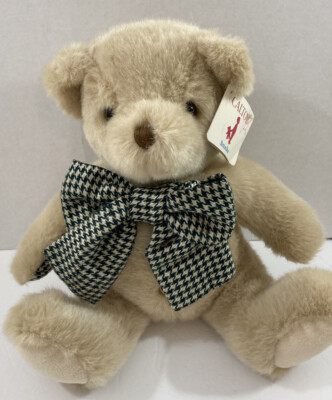 Colton Button Bear Teddy Bear plush w/large Black & White 12" | eBay