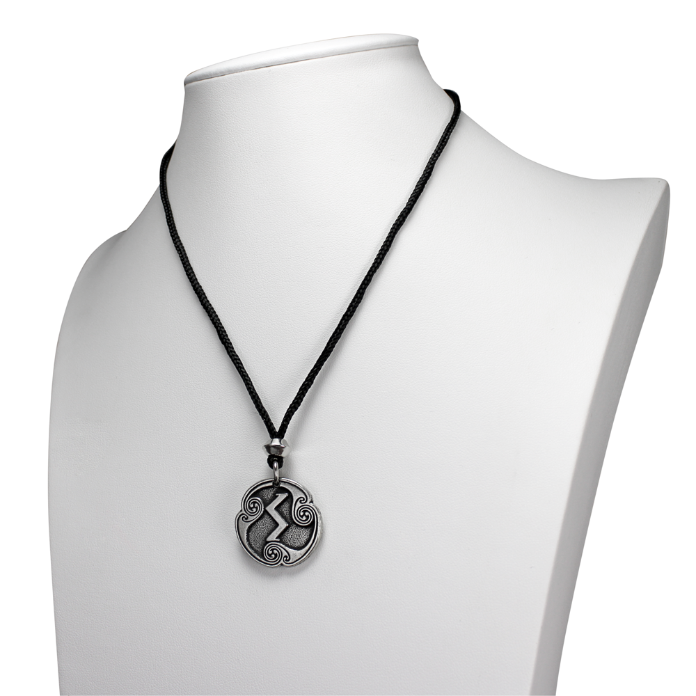 Pewter Sigel Sun Rune Norse Viking Asatru Amulet Sowilo Saugil Sigil ...