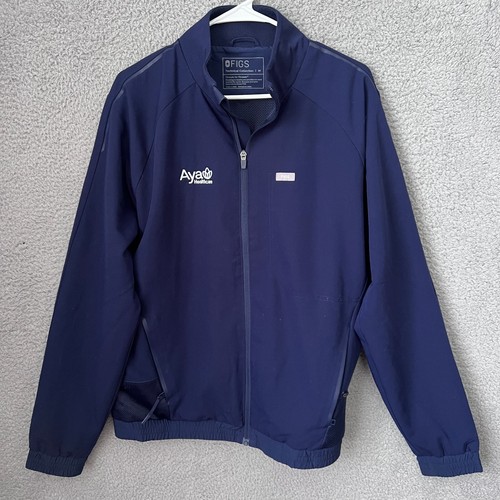 Figs Jacket Mens Medium Blue Cobaki Scrub Aya Healthcare Medical ...