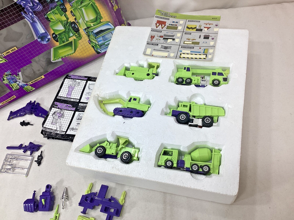 1985 Vintage G1 Transformers Devastator Gift Set Constructicons ...
