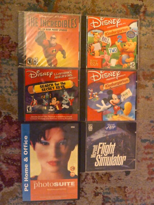 CD-Rom Software U Pick Childrens Disney Flight Simulator Photosuite | eBay