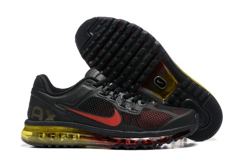Nike Air Max 13 2013 Comfortable Casual Shoes Men's Black Red | eBay
