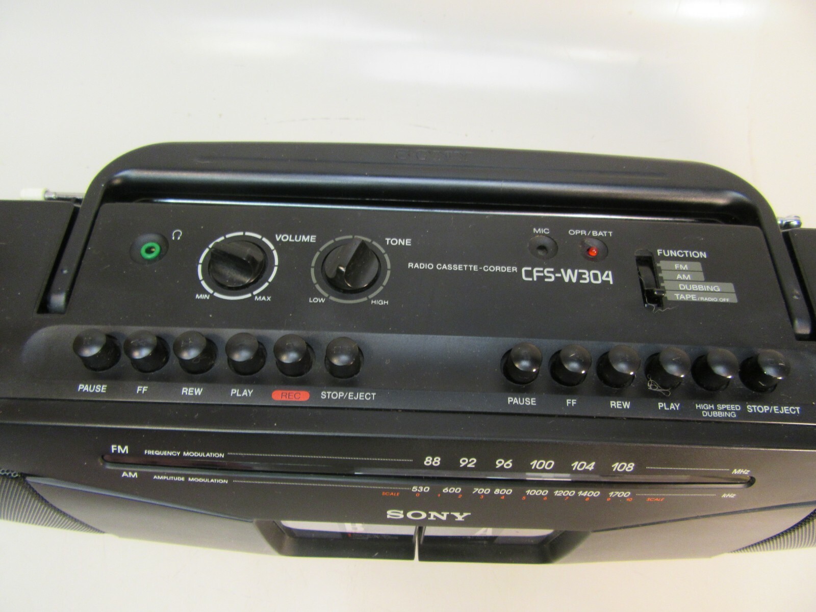 Sony AM/FM Dual Cassette Radio Model CFS-W304 | eBay