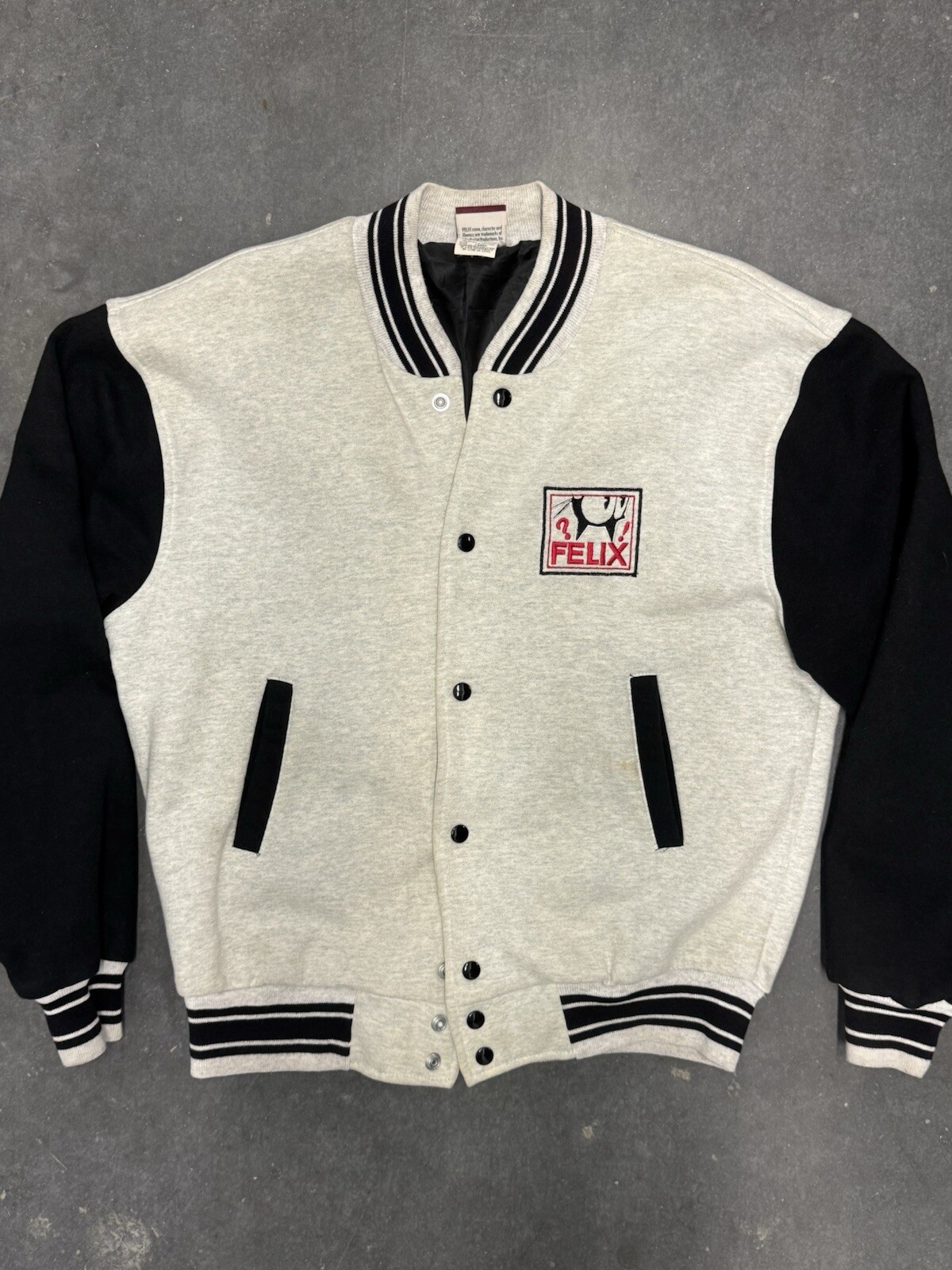 Vintage 90’s Felix The Cat Varsity Jacket Men’s Size … - Gem