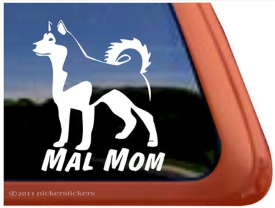 Mal Mom | Alaskan Malamute Vinyl Dog Window Decal Sticker | eBay