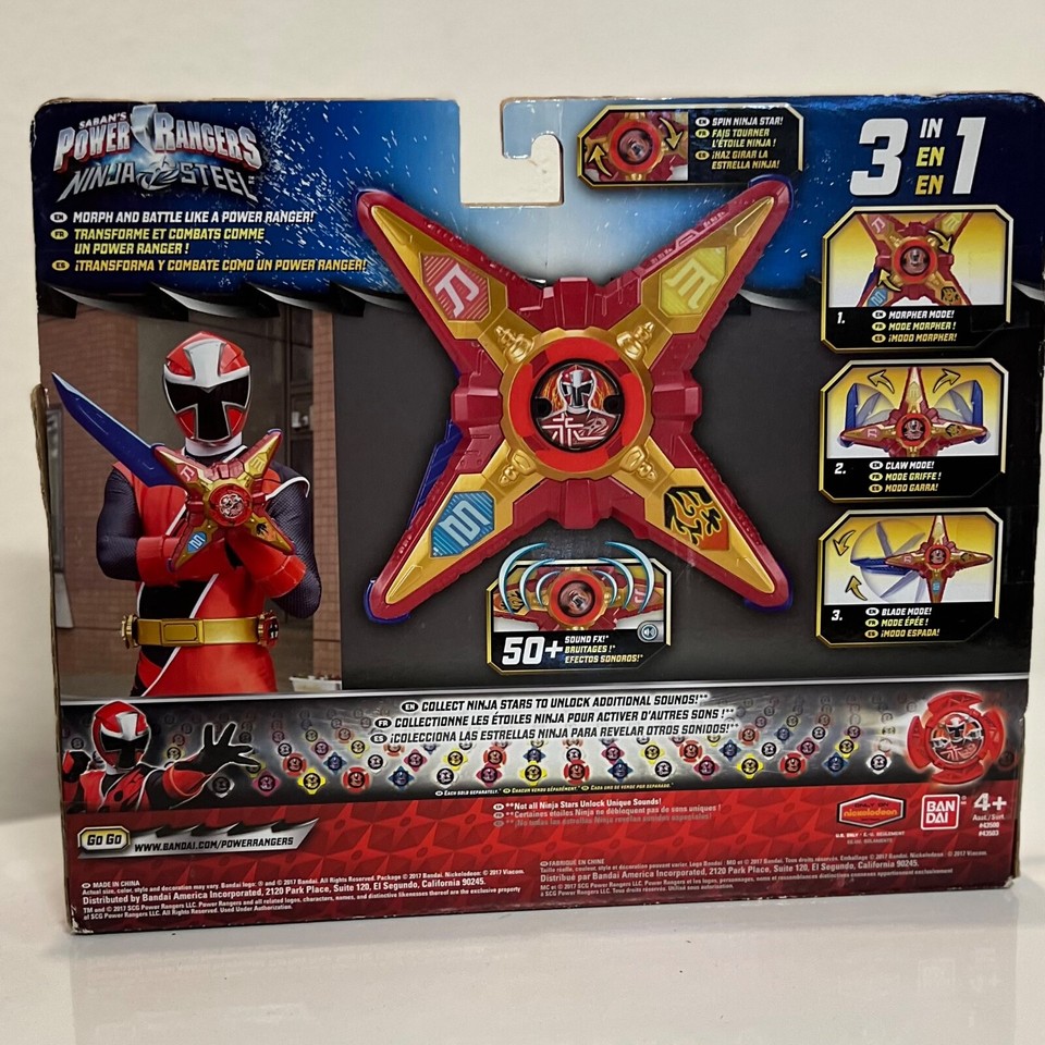 POWER RANGERS NINJA STEEL BLUE BATTLE MORPHER LIMITED EDITION EXCLUSIVE ...