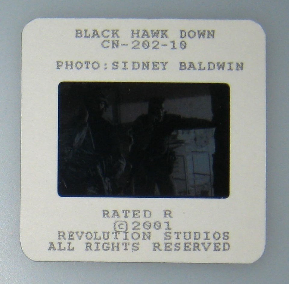 Orig RIDLEY SCOTT BLACKHAWK DOWN 35mm Studio Production Slides #5 JOSH HARTNETT | eBay