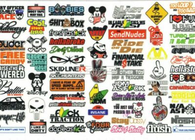 RC 1/10 DRIFT DECALS Logo Sponsors Decals Sticker 1 PCS #B | eBay