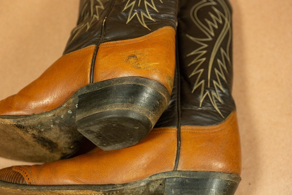 VTG Tony Lama Cowboy Boots 2105 Lizard Skin Toe Brown Men’s size 10 1 ...