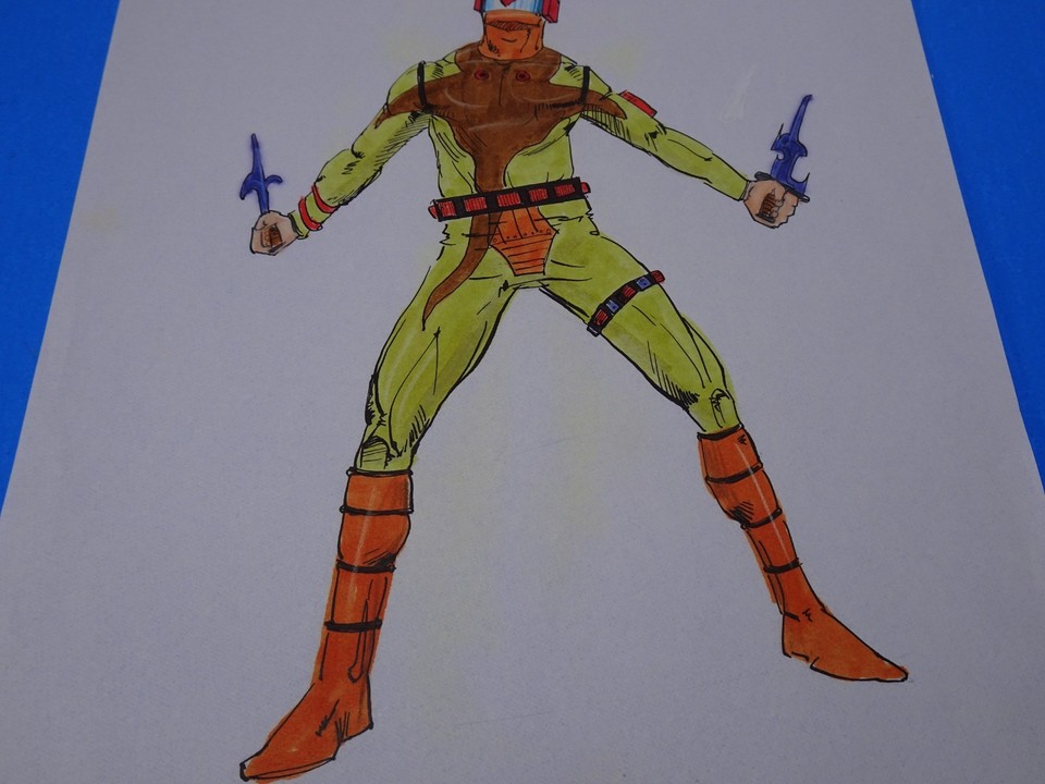 GI Joe Prototype Concept Original Artwork Cobra Operative Rare Vintage ...