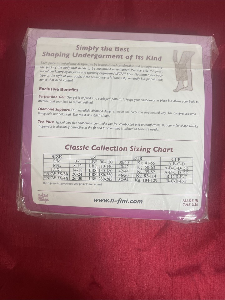 Women's Size 3X-4X AHA MOMENT n-Fini Shapewear - Strapless Dress w ...