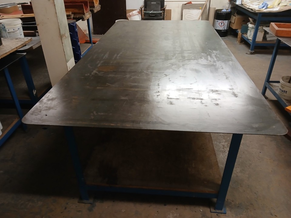 Heavy Duty Metal Work Table Industrial metal work table | eBay UK