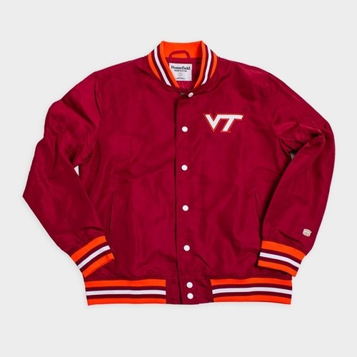 Letterman Virginia Tech Hokies Vintage Script Satin Varsity Jacket | eBay