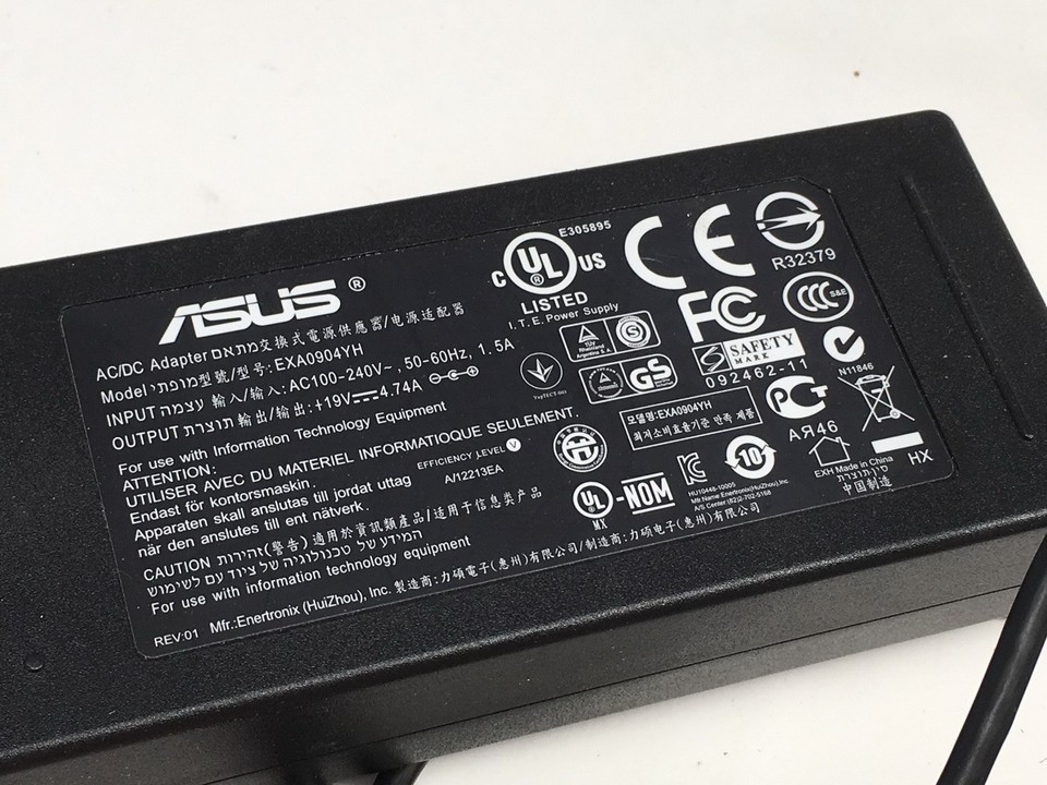 OEM Asus K73E 17.3" Laptop 19V 4.74A 90W AC Power Adapter Charger ...