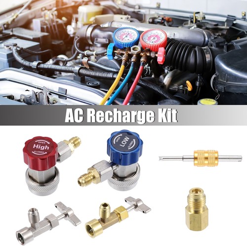 Car Auto Quick Couplers Connectors Kit AC Adapters Kit 134a Quick ...