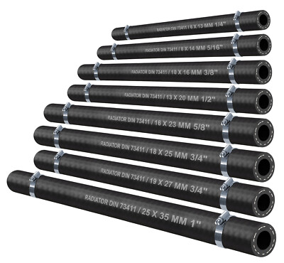 EPDM Gummi Kühlerschlauch Kühlwasserschlauch DIN 73411 ink 2x W2 ...