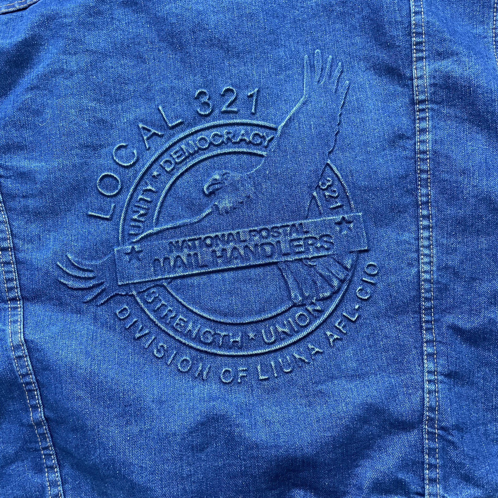 Men's Vintage 80's National Mail Handlers Union Dark … - Gem