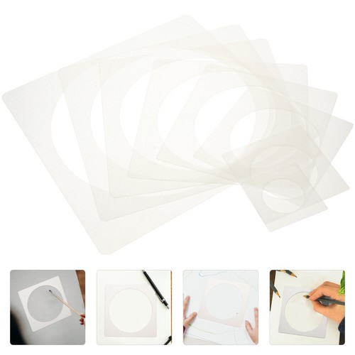 8 Pcs Drawing Template Office Circle Templates Stencils Decoration | eBay