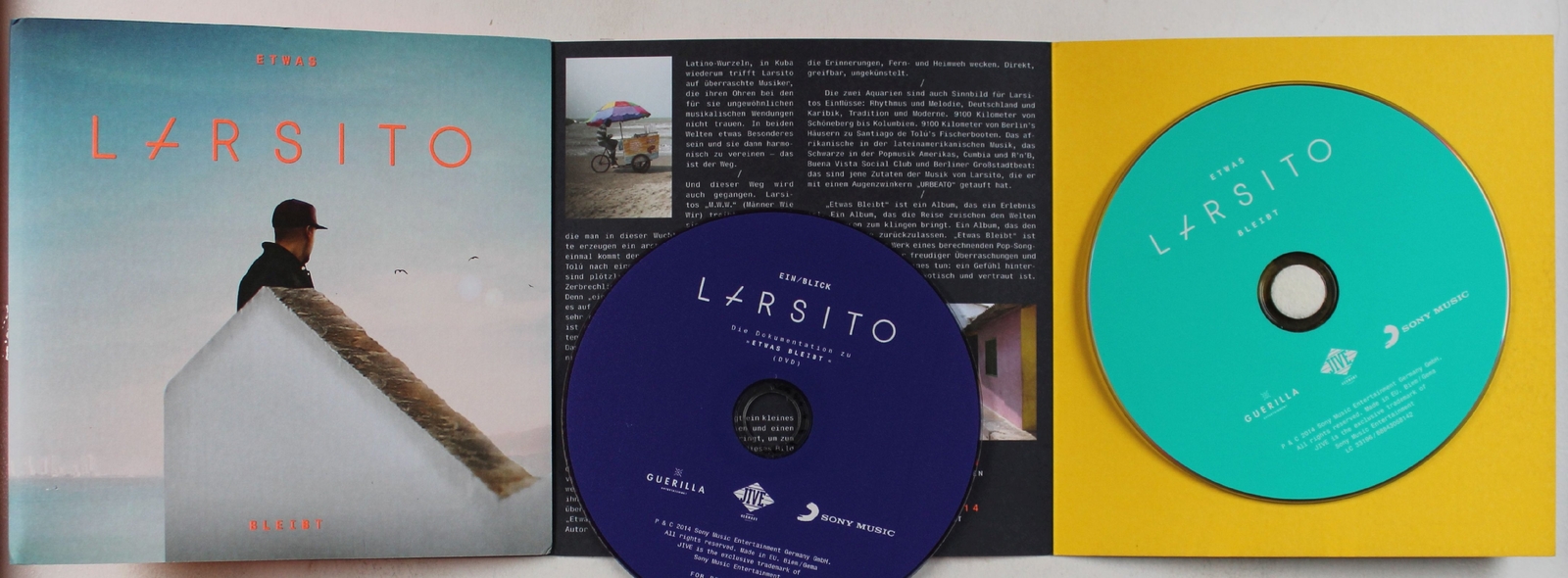 Larsito Etwas Bleibt GER Presskit/Folder Inc. CD/DVD 2014 Latin Pop ...