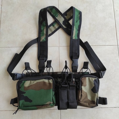 M81 WOODLAND CAMO D3CR D3CRX heavy placard Tactical Chest Rig for 223 ...