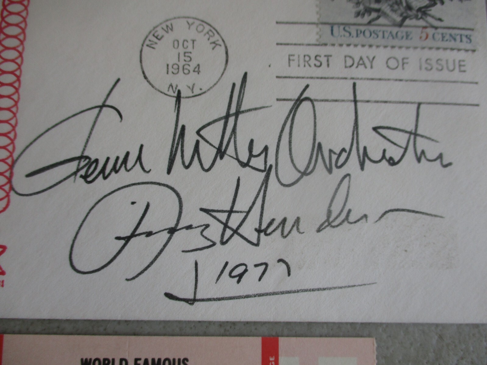 JIMMY HENDERSON OF GLENN MILLER AUTOGRAPH WITH 2 TICKETS | eBay