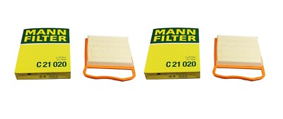 Mann Set of 2 Air Filters for Mercedes W205 W218 W207 W166 W231 C400 ...