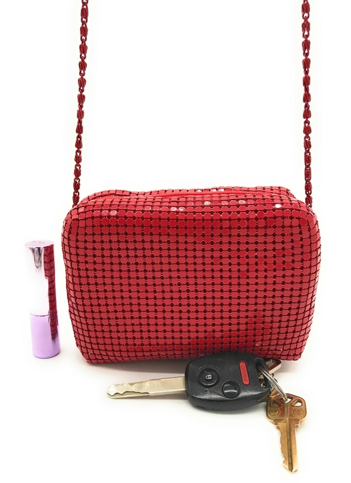 Small Evening Metal Mesh Party Prom Wedding Banquet Purse (USA Stock ...