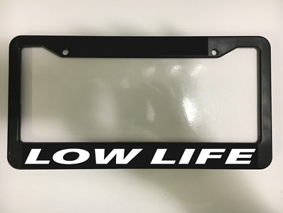 LOW LIFE LOWERED JDM DRIFT TUNER IMPORT LOW RIDER Black License Plate ...