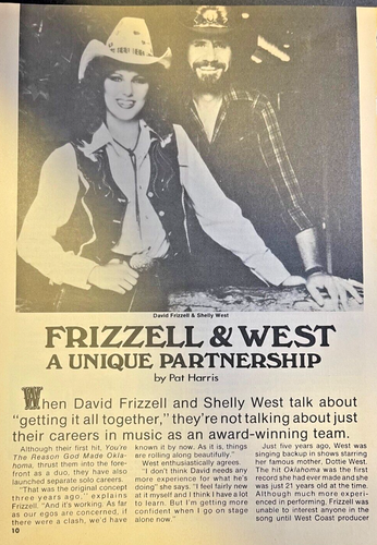1983 Country Singers David Frizzell & Shelly West | eBay