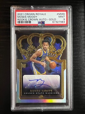 2021 Crown Royale Moses Moody Gold /10 RC Auto PSA 9 | eBay
