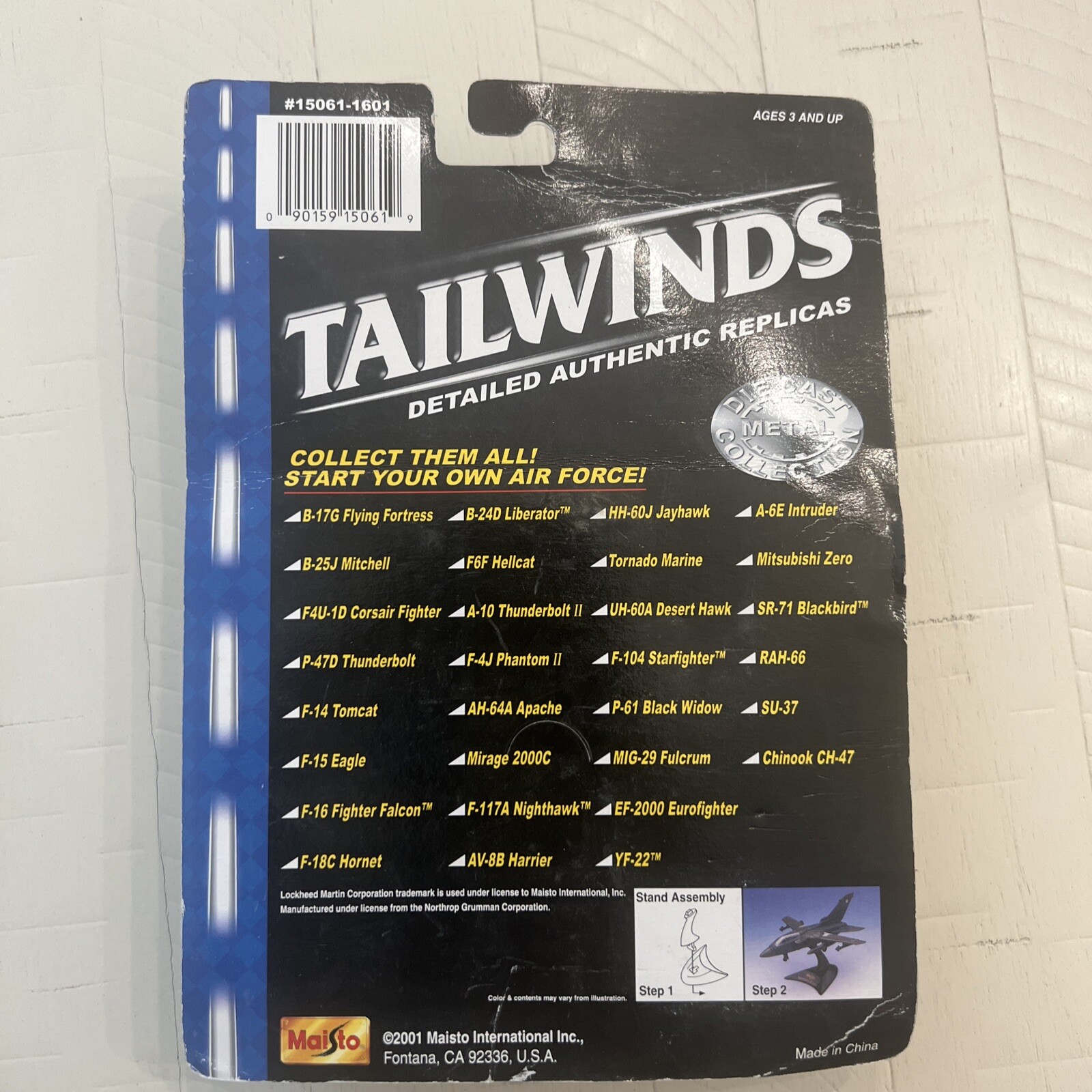 Maisto Tailwinds Fresh Metal F-15 Eagle Die Cast Plane Box D | eBay