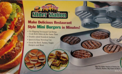 NEW Big City Slider Station Mini Burger Hamburger Press Pan | eBay