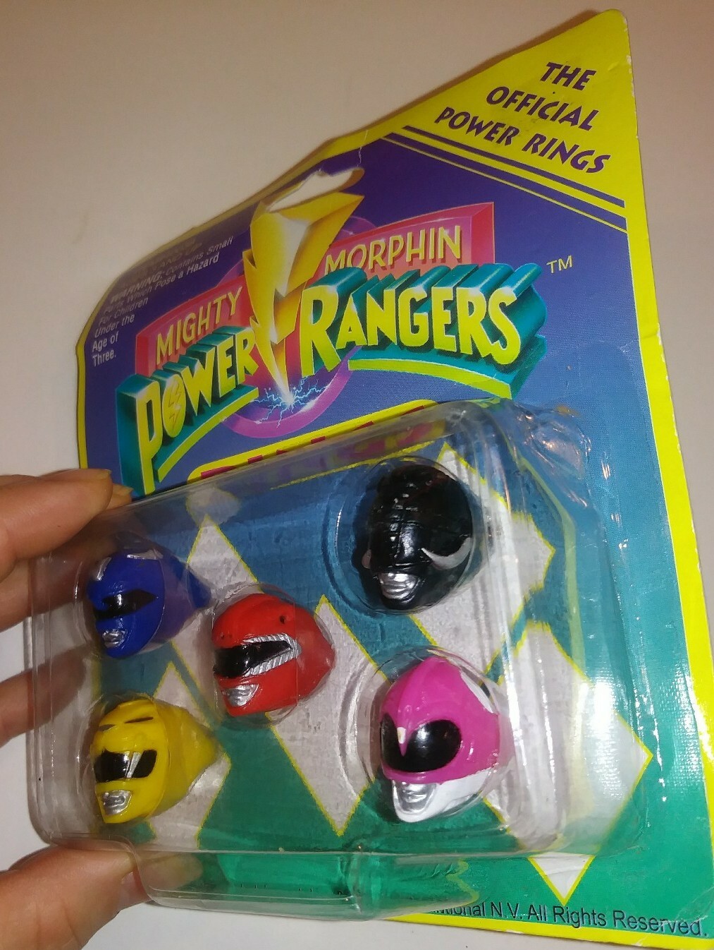 MIGHTY Morphin POWER RANGERS Power Rings 1993 Street Wise Designs ...