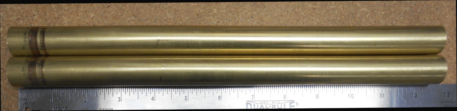 (2) Pieces 360 SOLID BRASS round stock 7/8" (0.875) 12" RND rod ...
