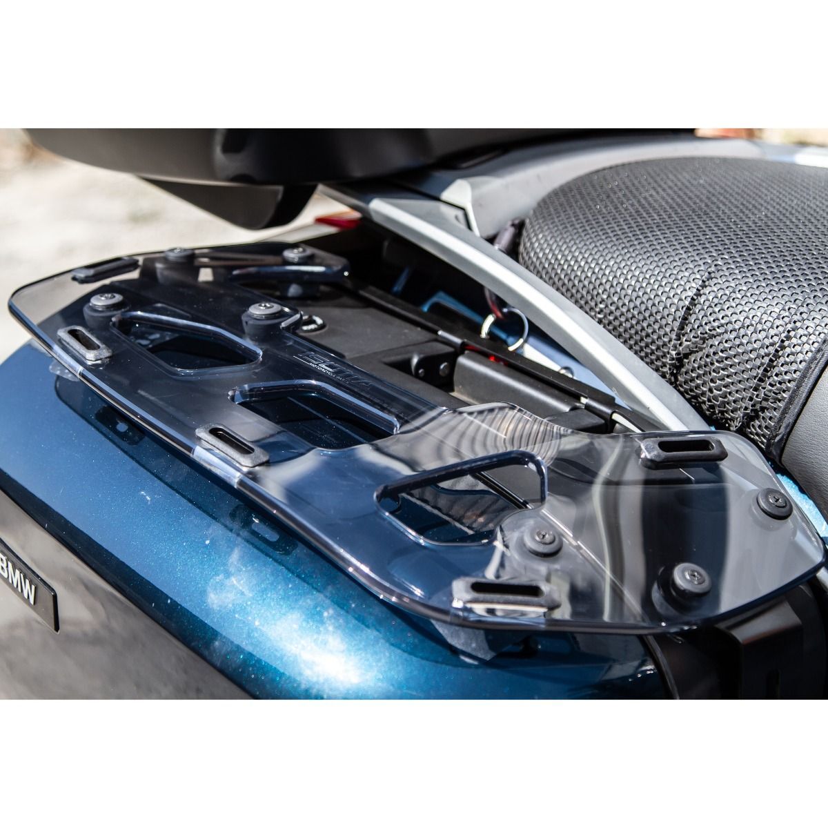 Gepäckträger auf Seitenkoffer passend für BMW R1200RT 05-13 - RAUCHGRAU ...