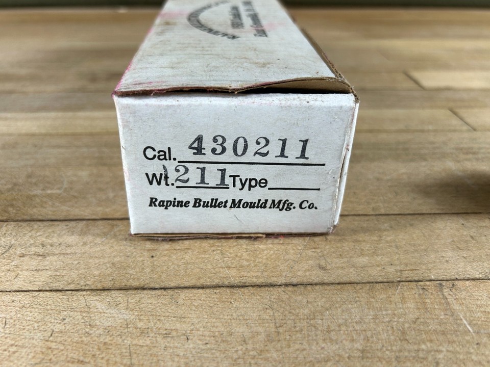 Rapine 430211 Bullet Mold Used W/ Original Box .430 211 Grain Hollow ...