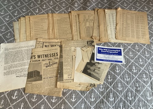 Big Lot Jehovah’s Witnesses Watchtower, Ephemera Papers, Canada Flyer ...