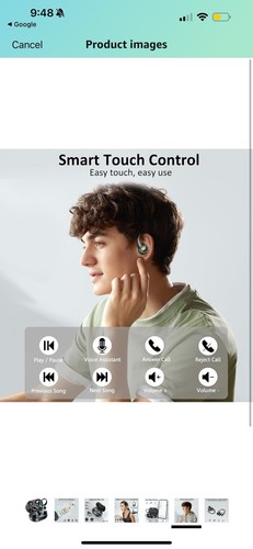 Wireless Earbuds, AOTONOK C16, Noise Cancelling, Bluetooth Earphones | eBay