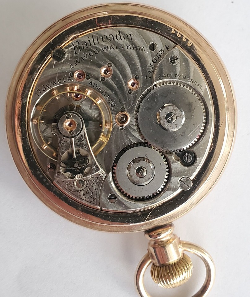 Scarce 18s Waltham Model 1892 "Railroader" Grade 17 Jewels Running ...