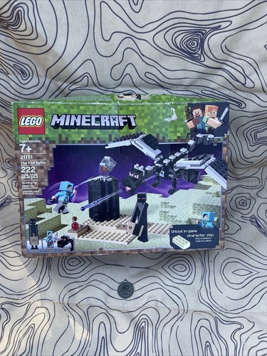 BRAND NEW Lego Minecraft 21151 Dragon Slayer The End Battle Building ...