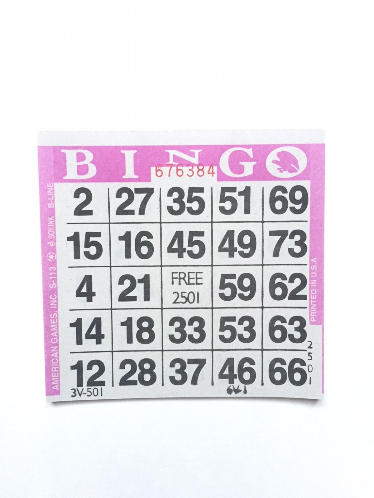 1 on Single Face Bingo Paper Cards- Pack of 500- Color Purple Border | eBay