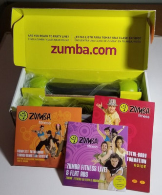 ZUMBA FITNESS Join the Party Total Body Transformation Kit-DVDs ...