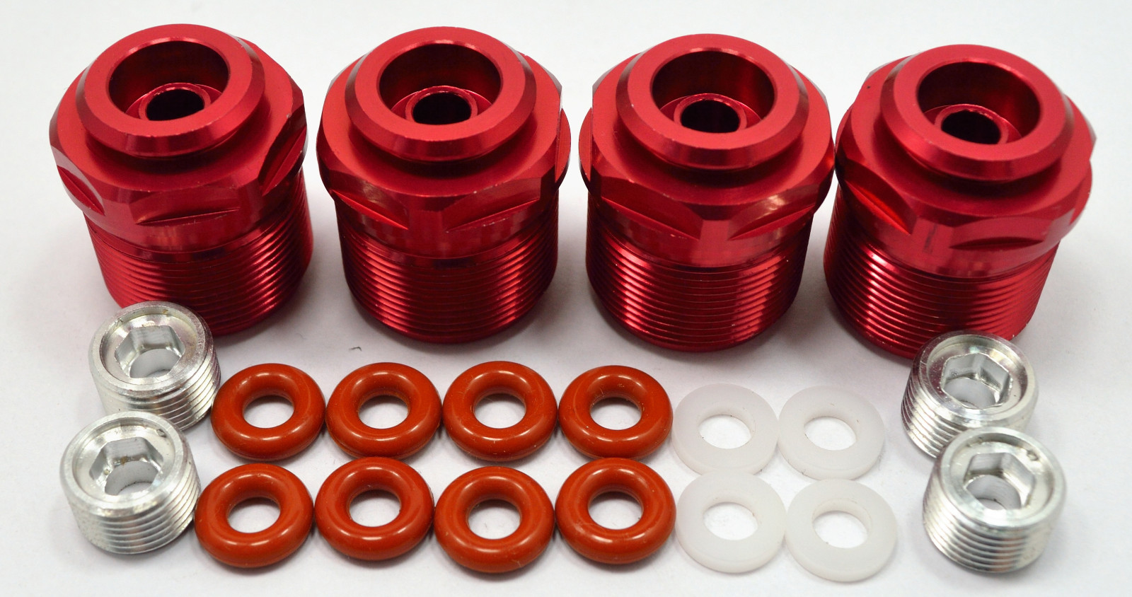 CNC Alloy Shock Lower Caps Red 4pcs For Traxxas X-Maxx 77076-4 Dhawk ...