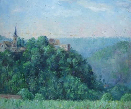 Freudenburg IN Rhineland-Palatinate With Castle Ruins, District Trier ...