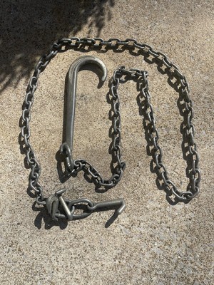 J Hook with Chain Link W/RJT End Axle Wrecker 5400LBS 10 Feet Chain | eBay