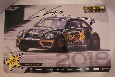 TANNER FOUST #34 Rockstar Energy Drink Rally Racing Superstar Rare ...