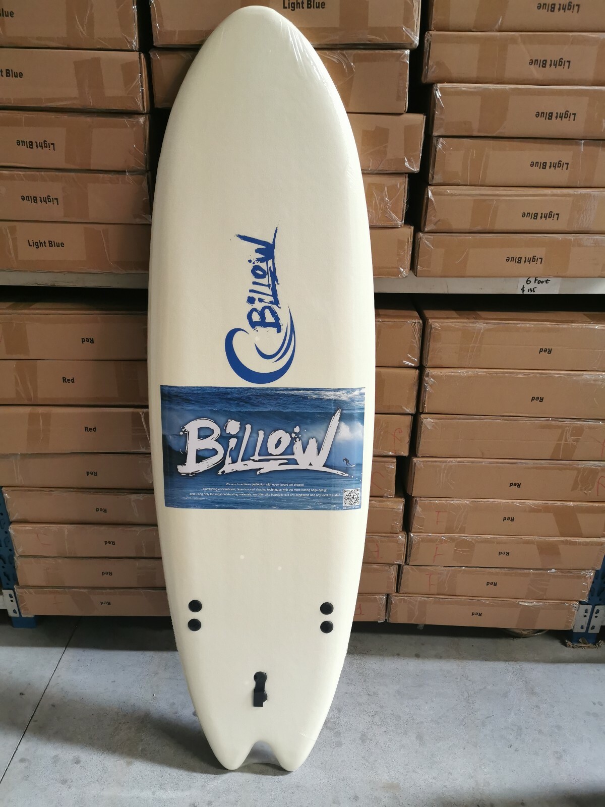 Billow 6' Soft Surfboard 6ft SoftBoard with Leash & Fins | eBay Australia